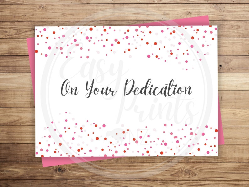 Dedication Card, Baby Dedication Card, Happy Dedication, on Your ...