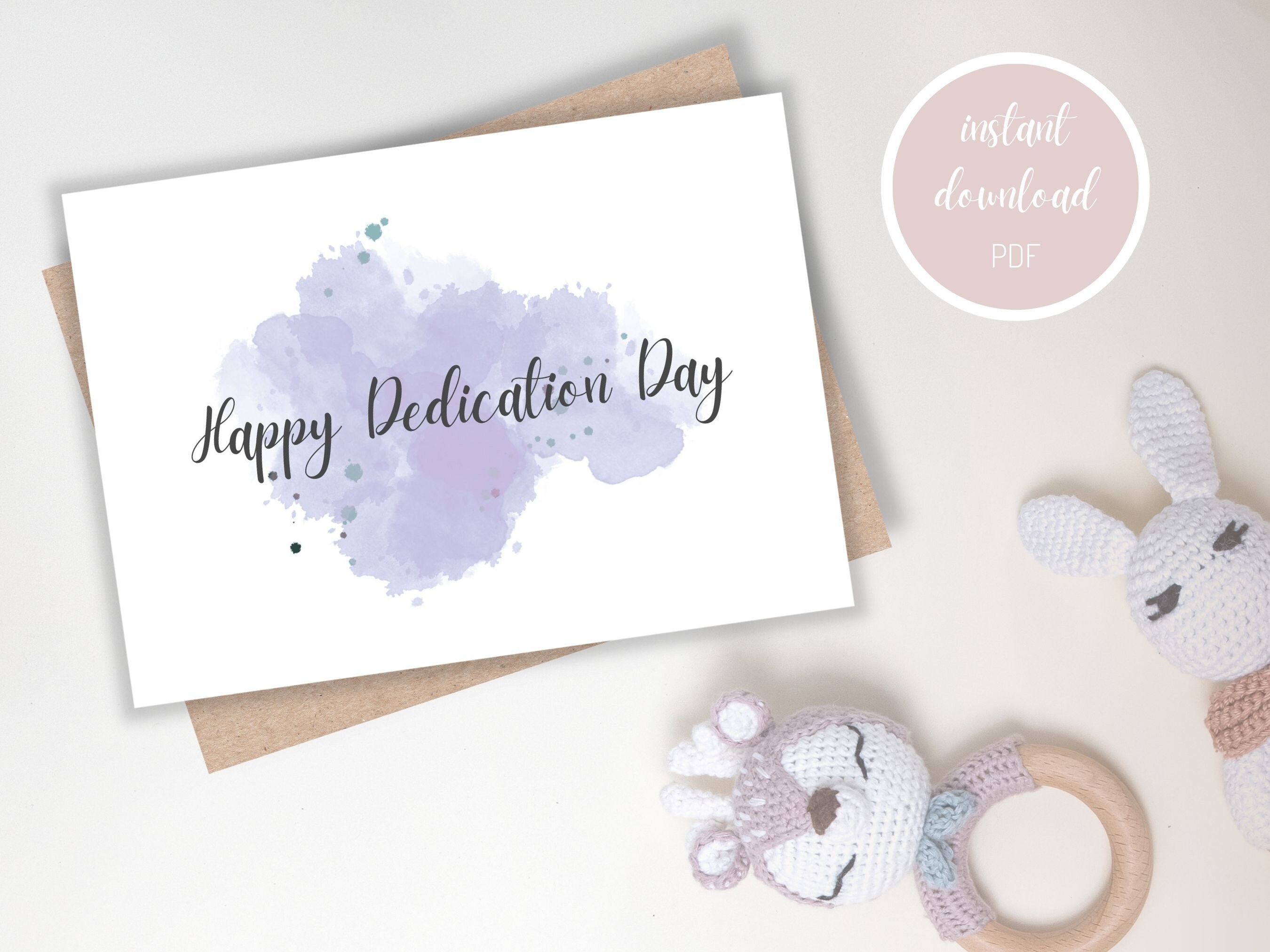 Dedication Card, Baby Dedication Card, Happy Dedication, on Your ...