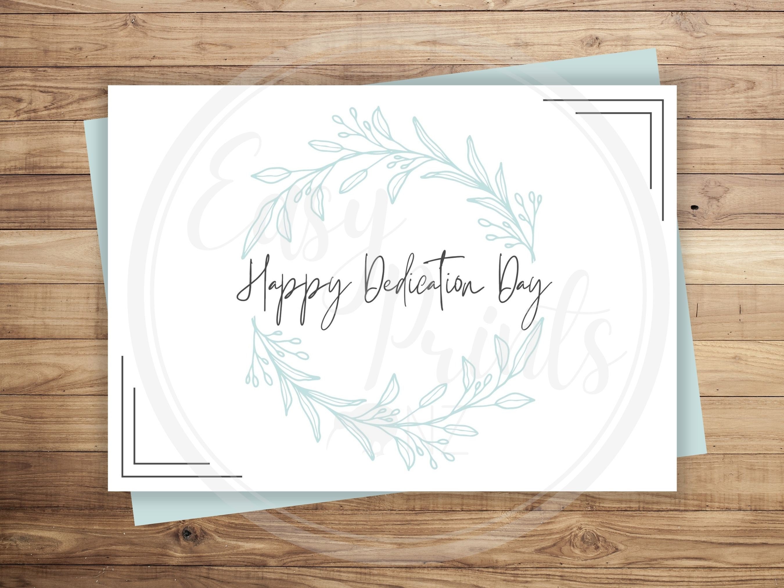 Dedication Card, Baby Dedication Card, Happy Dedication, on Your ...