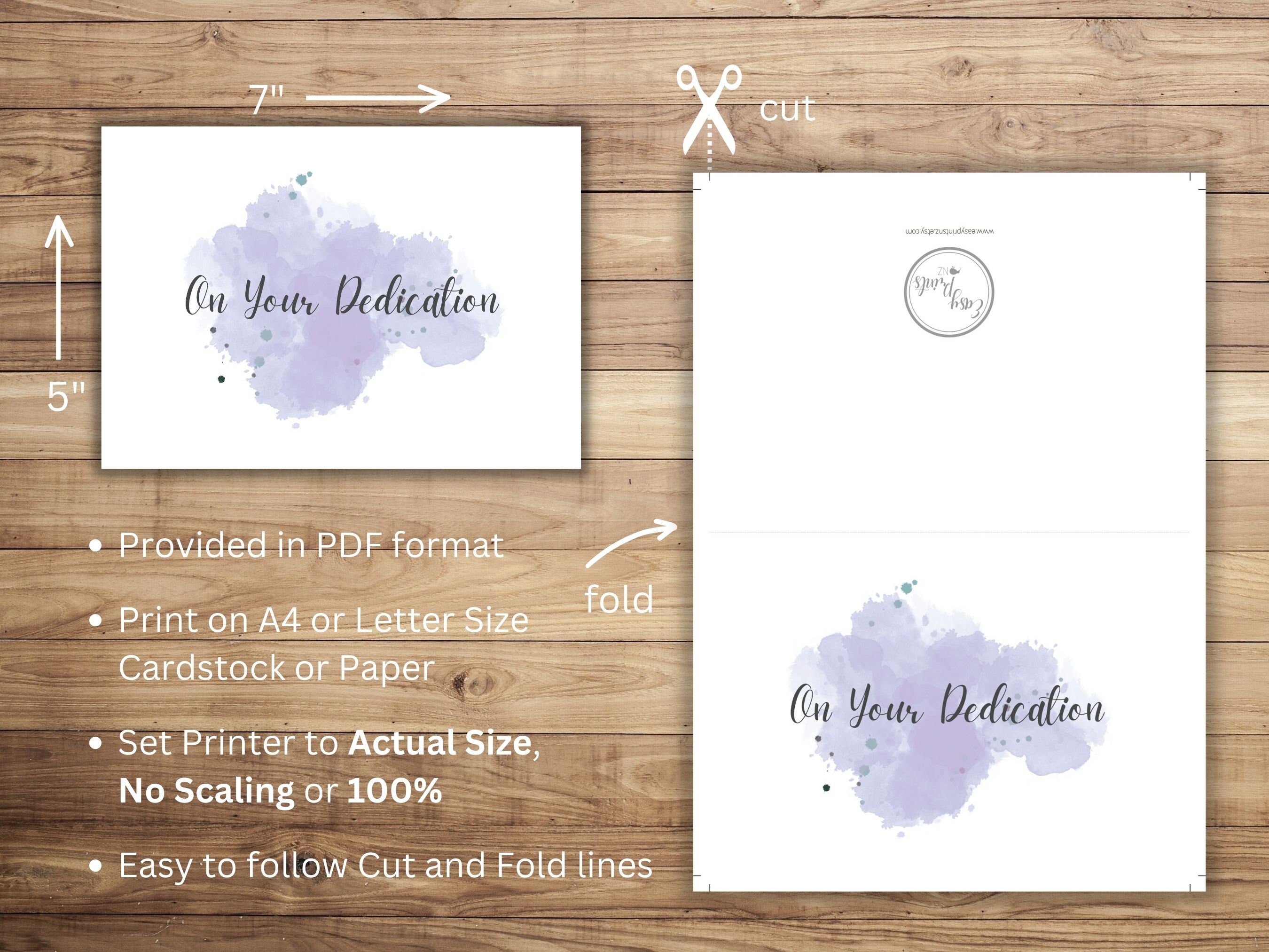 Dedication Card, Baby Dedication Card, Happy Dedication, on Your ...