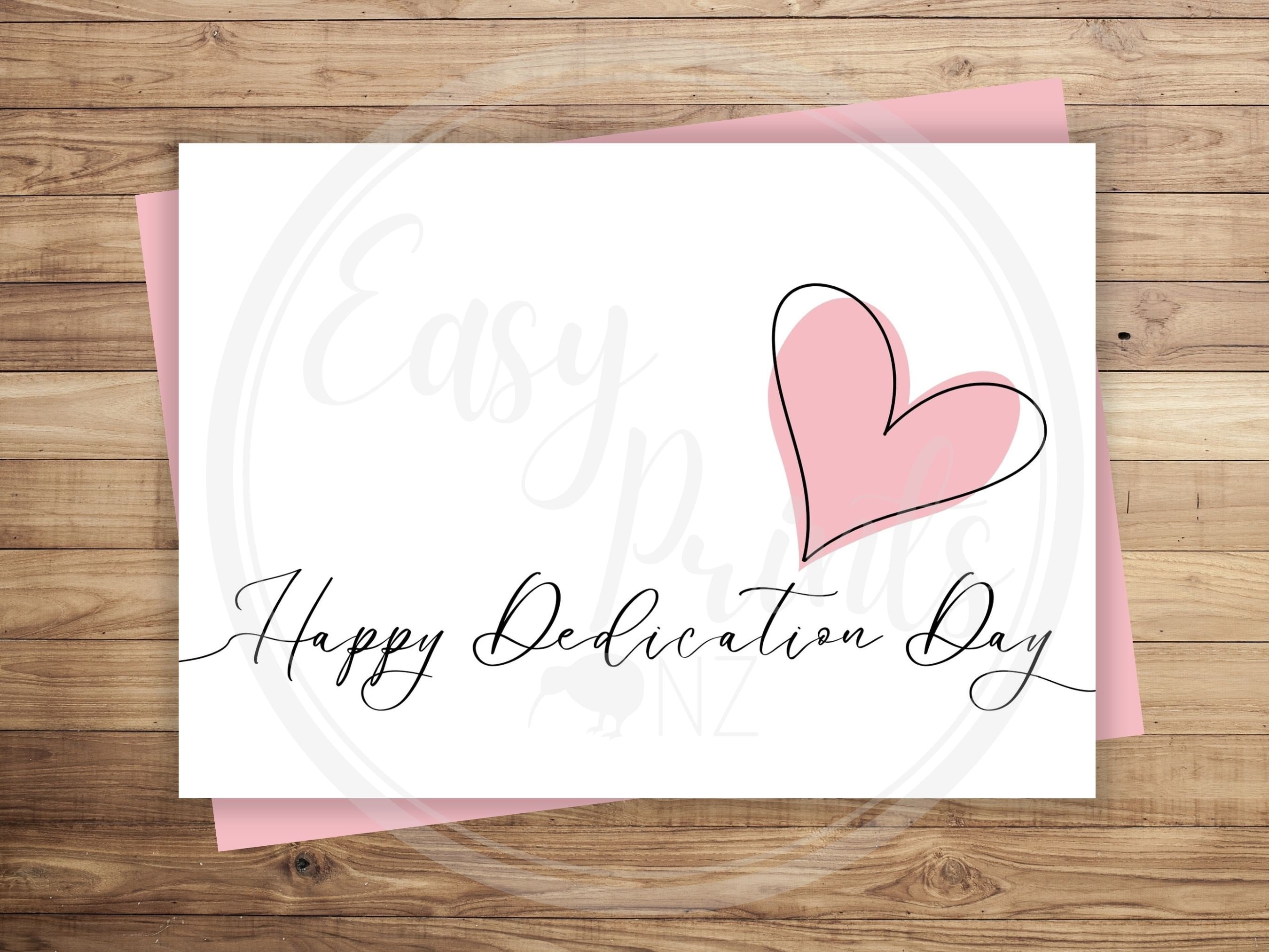 Dedication Card, Baby Dedication Card, Happy Dedication, on Your ...