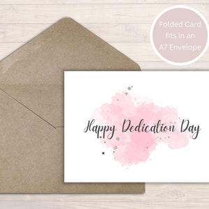 Dedication Card, Baby Dedication Card, Happy Dedication, on Your ...