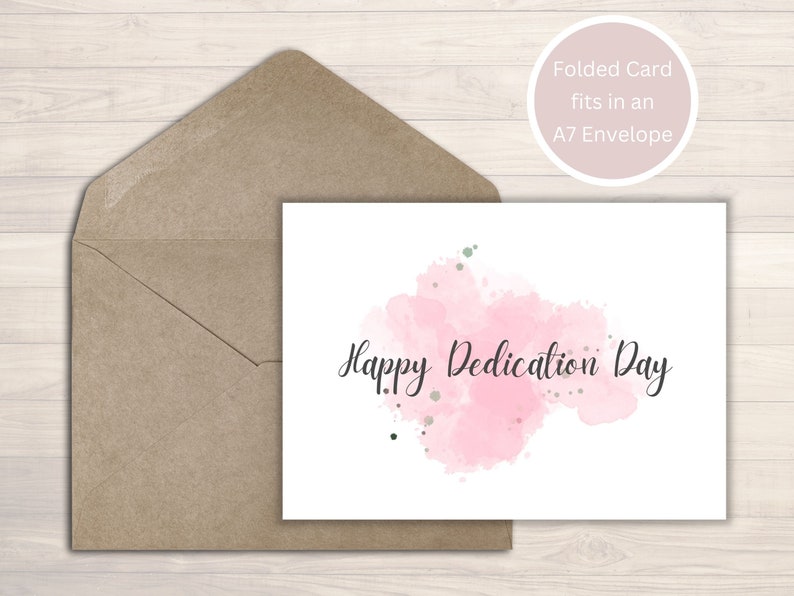 Dedication Card, Baby Dedication Card, Happy Dedication, on Your ...