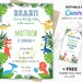 Editable Dinosaur Birthday Invitation Template, Dinosaur Party ...