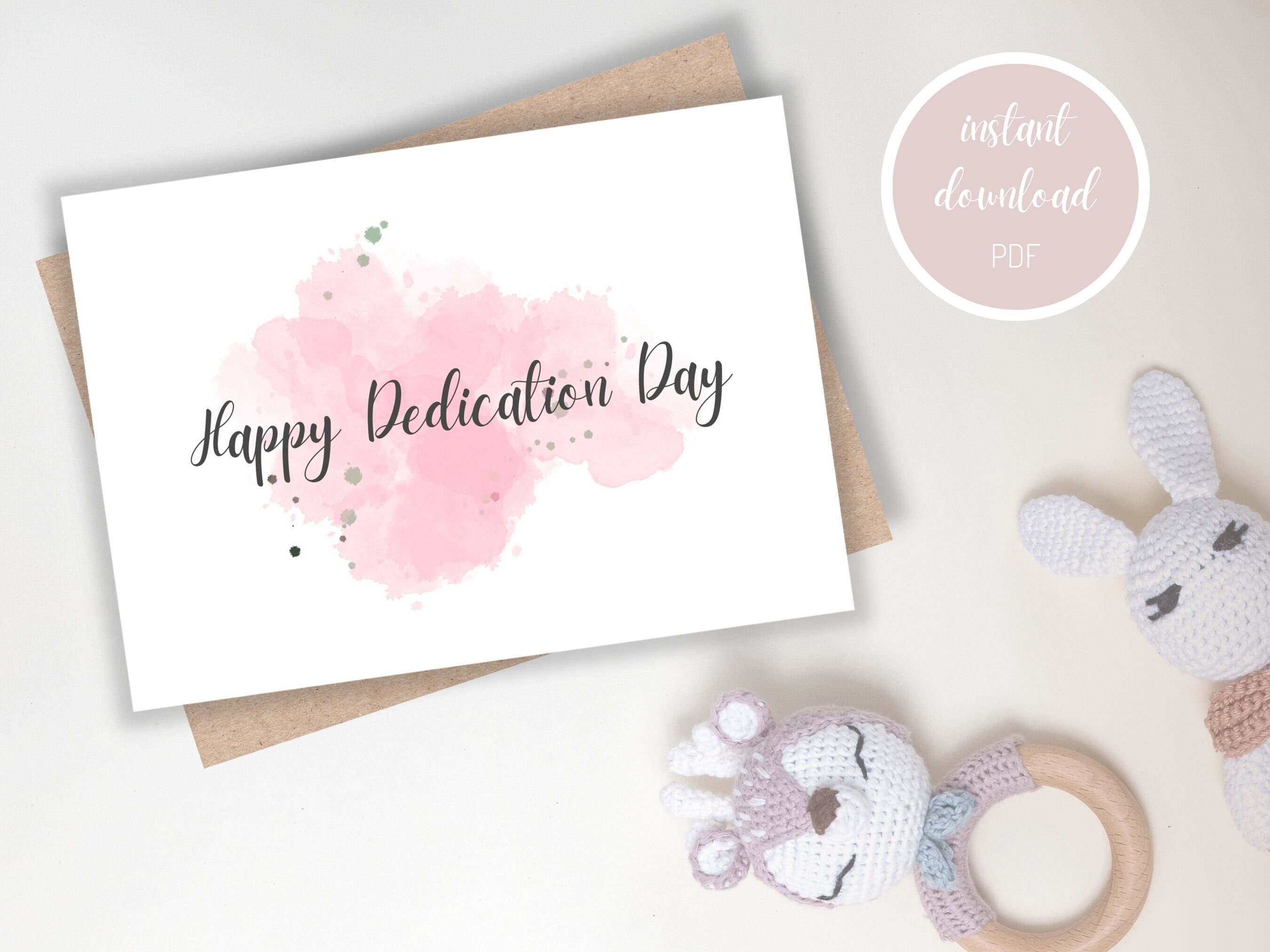 Dedication Card, Baby Dedication Card, Happy Dedication, on Your ...