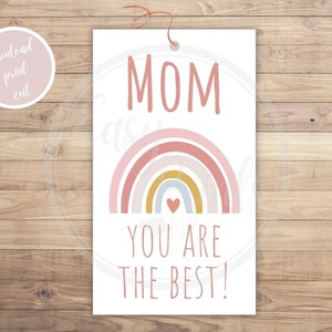 Mother's Day Gift Tags, Printable PDF, Instant Download, Happy Mother's ...