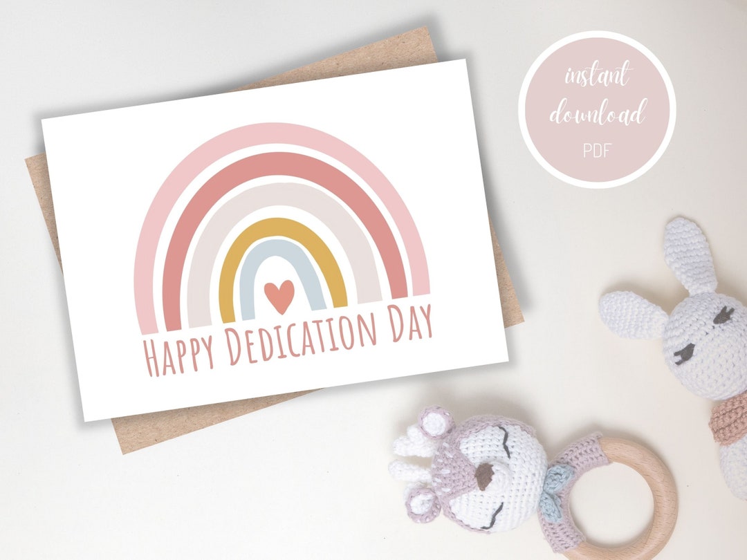 Dedication Card, Baby Dedication Card, Happy Dedication, on Your ...