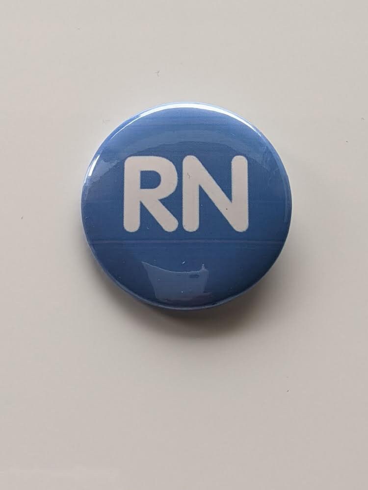 RN Badge Button Classic Edition, Nurse Pin Gift, Nurse Graduation - Etsy
