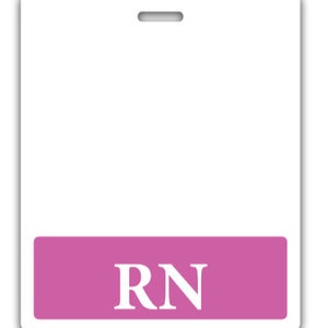 Colored RN Badge Buddy: Nurse ID Holder, Nurse Gift - Etsy