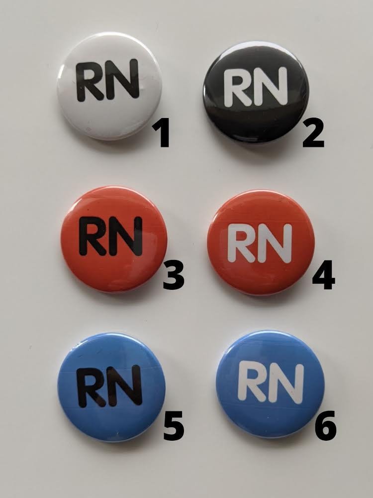 RN Badge Button Classic Edition | Etsy