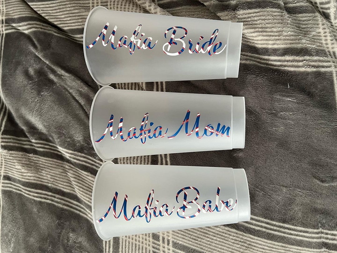 Mafia Bride Tumbler: Bachelorette Party Cups With Lid & Straw - Etsy