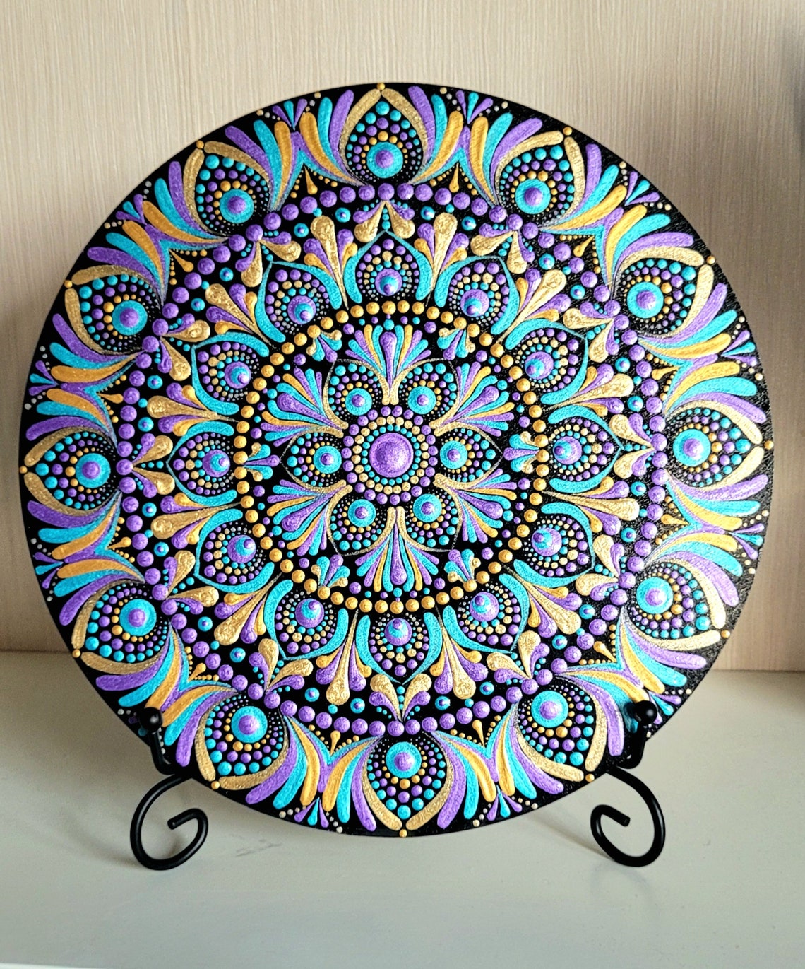 Mandala Handmade Mandala, Hand Painted Mandala Mandala Plate Home Decor ...