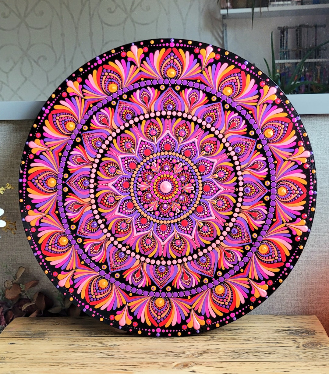 Mandala Handmade Mandala Hand Painted Mandala Wall Art Home Decor ...