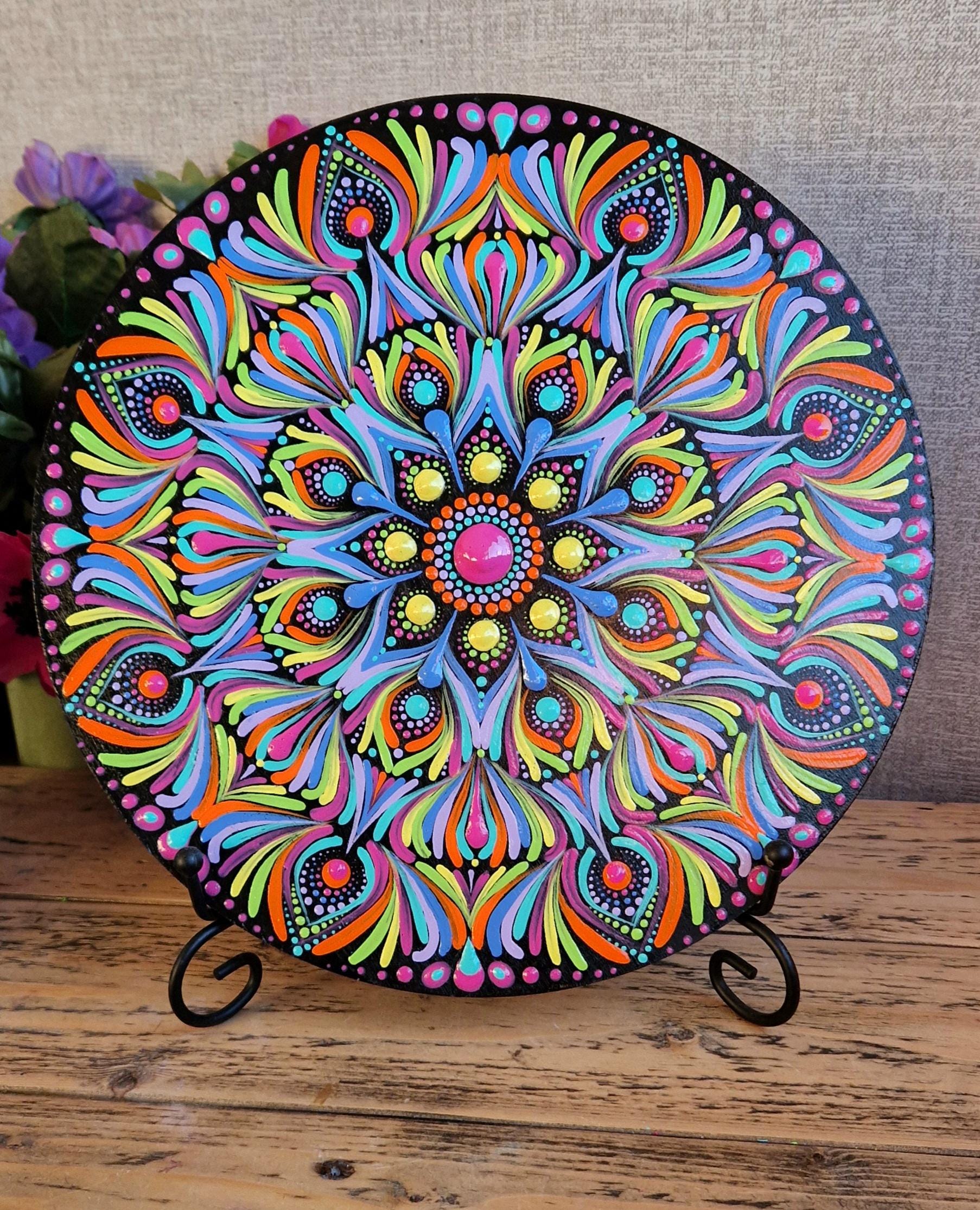 Mandala Decor Handmade Mandala Hand Painted Mandala Home Decor Unique ...