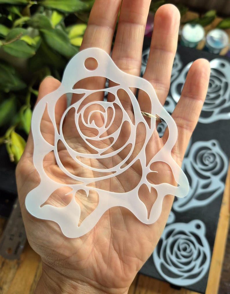Rose Mandala Stencils – Reusable Floral Dot Art Painting Tools - Etsy