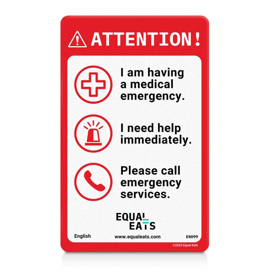 Emergency Wallet Card - 50 Languages, Multilingual QR Code Global ...