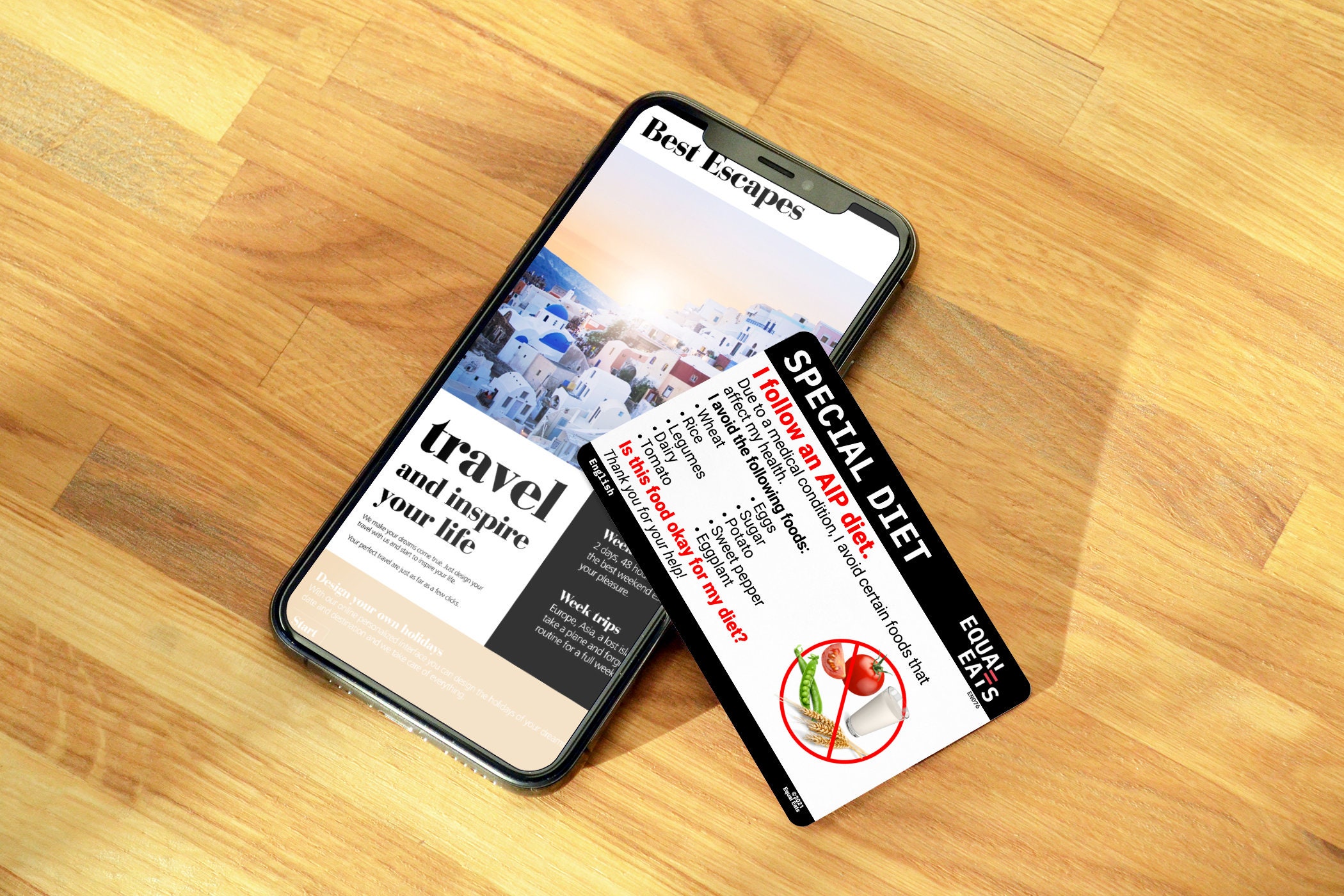 AIP Diet Card Dietary Communication Card for Autoimmune - Etsy