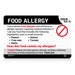 Alpha Gal Allergy Card Chef Card for Safer Dining With Alpha - Etsy