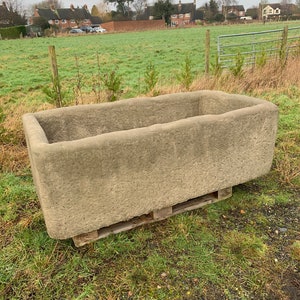 Large Cast Stone Trough - Etsy UK