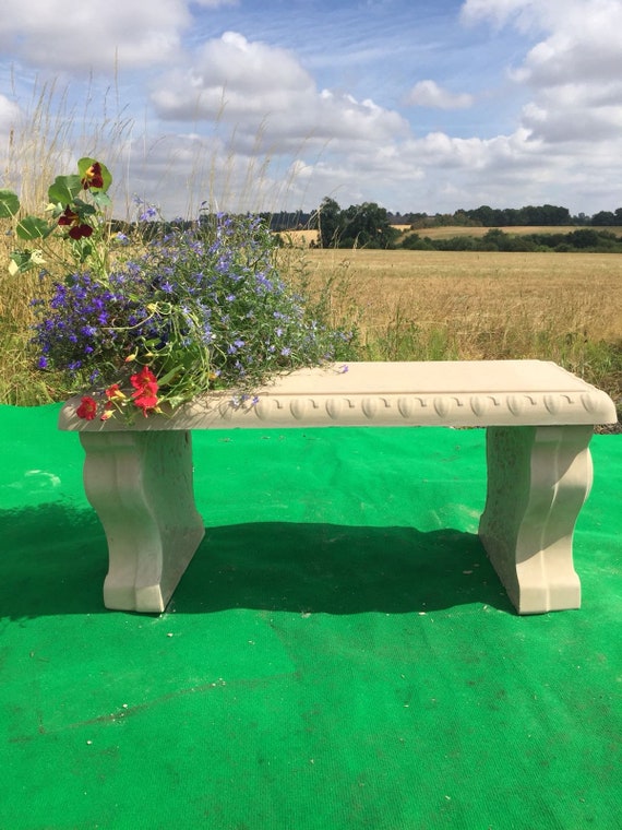 Cast Stone Bench - Etsy UK
