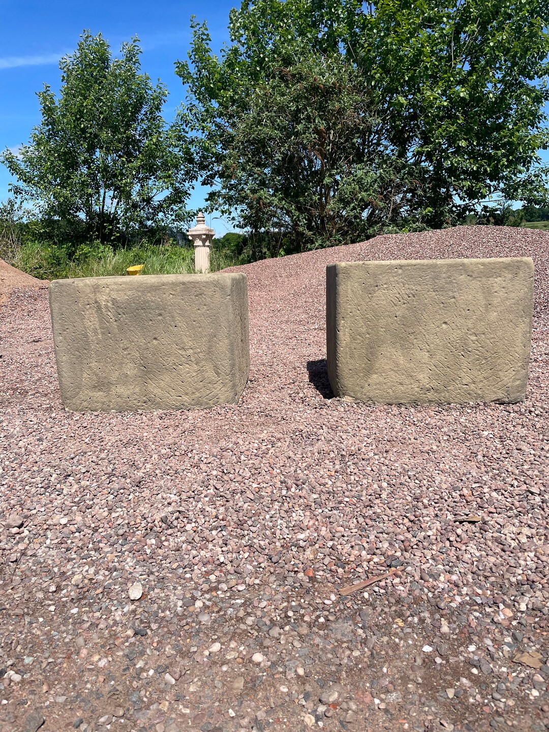 Cast Stone Square Pot - Etsy UK