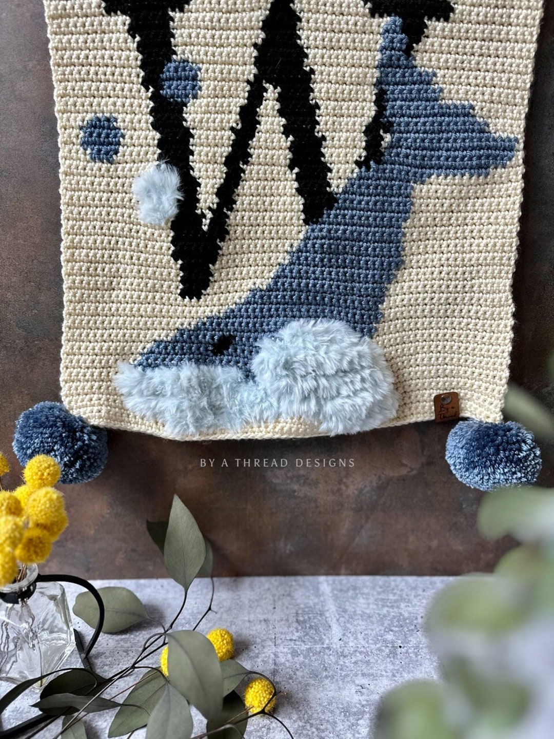 PATTERN: W is for Whale, Crochet Wall Hanging, Tapestry Crochet ...
