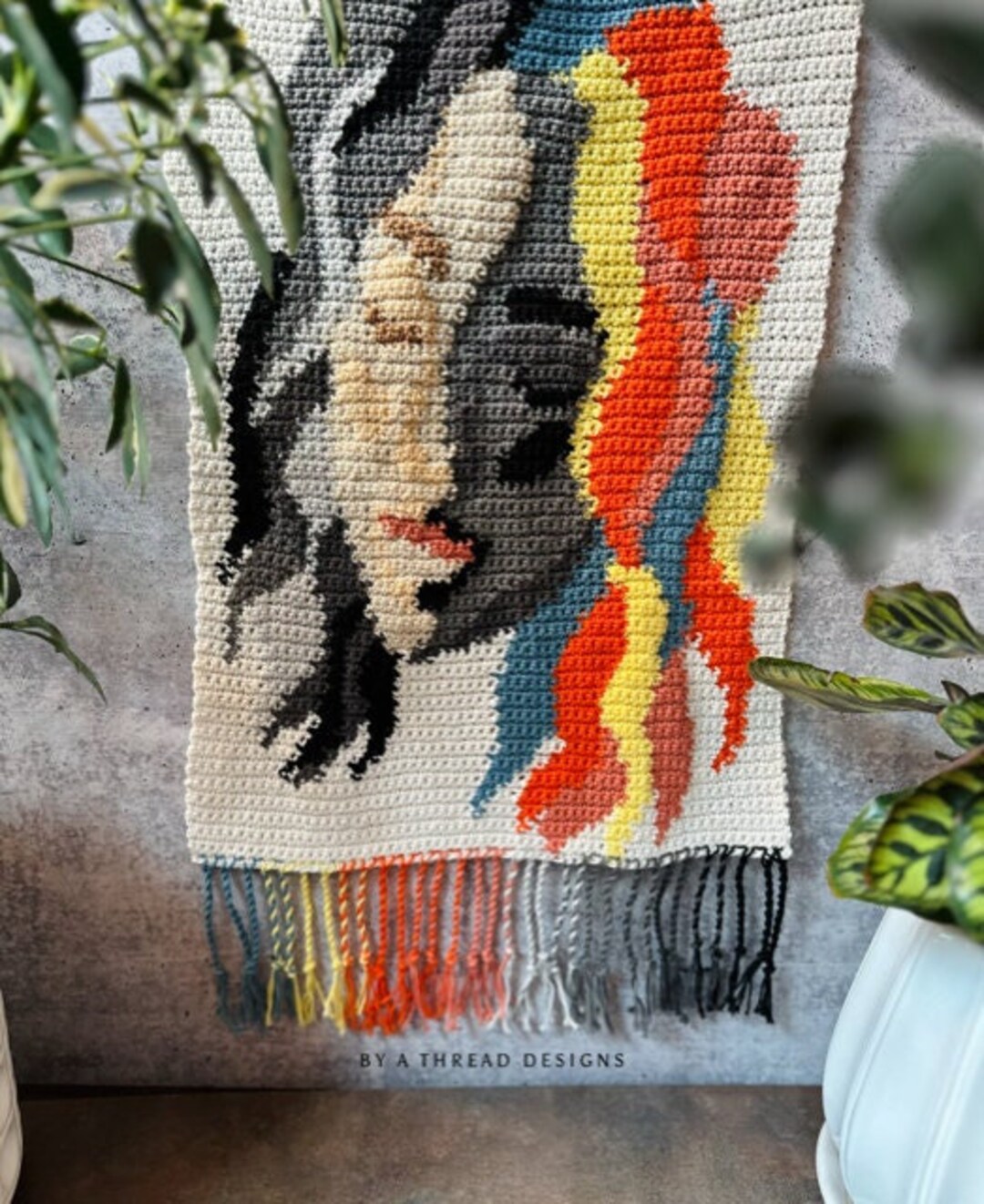 PATTERN: Color Me In, PDF Download, Crochet Wall Hanging - Etsy