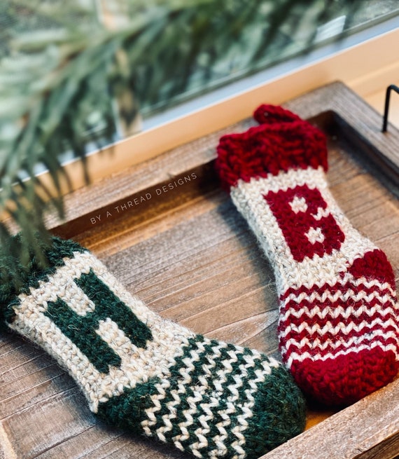 CUSTOM Mini Stockings Crochet Stockings Handmade - Etsy