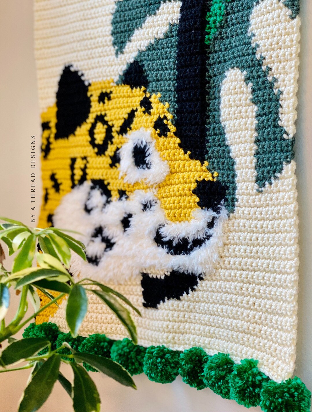 PATTERN: J is for Jaguar, PDF Download, Crochet Wall Hanging Pattern - Etsy