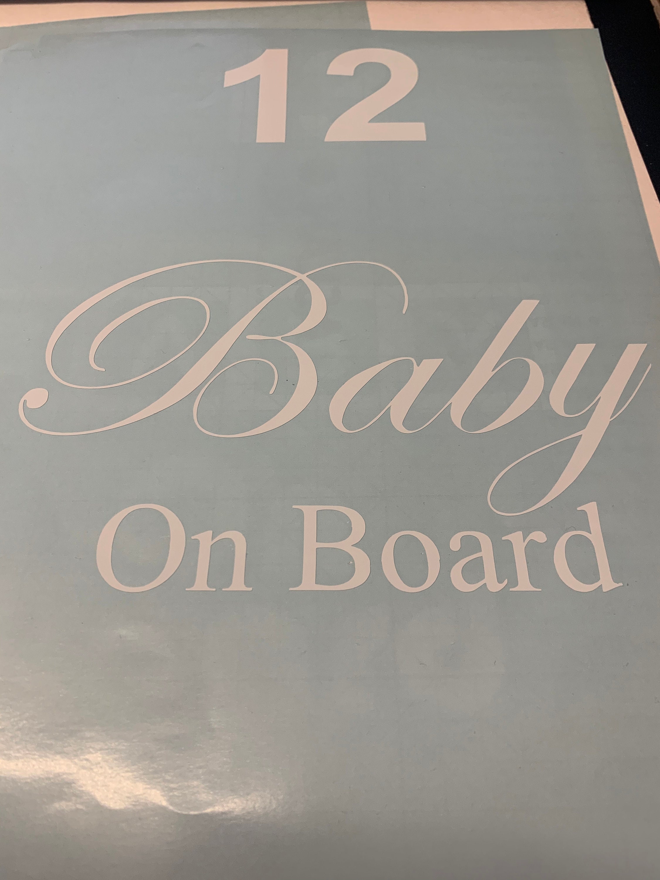 Baby on Board Car Sticker/ Vinyl Decal Label For Cars/ New | Etsy
