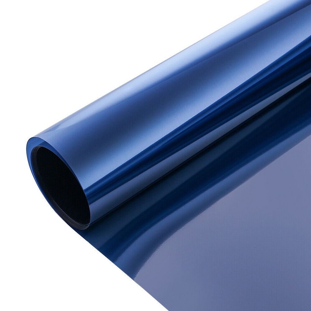 Reflective Dark Blue Window Tint, One Way Film Glass Privacy Solar Tint ...