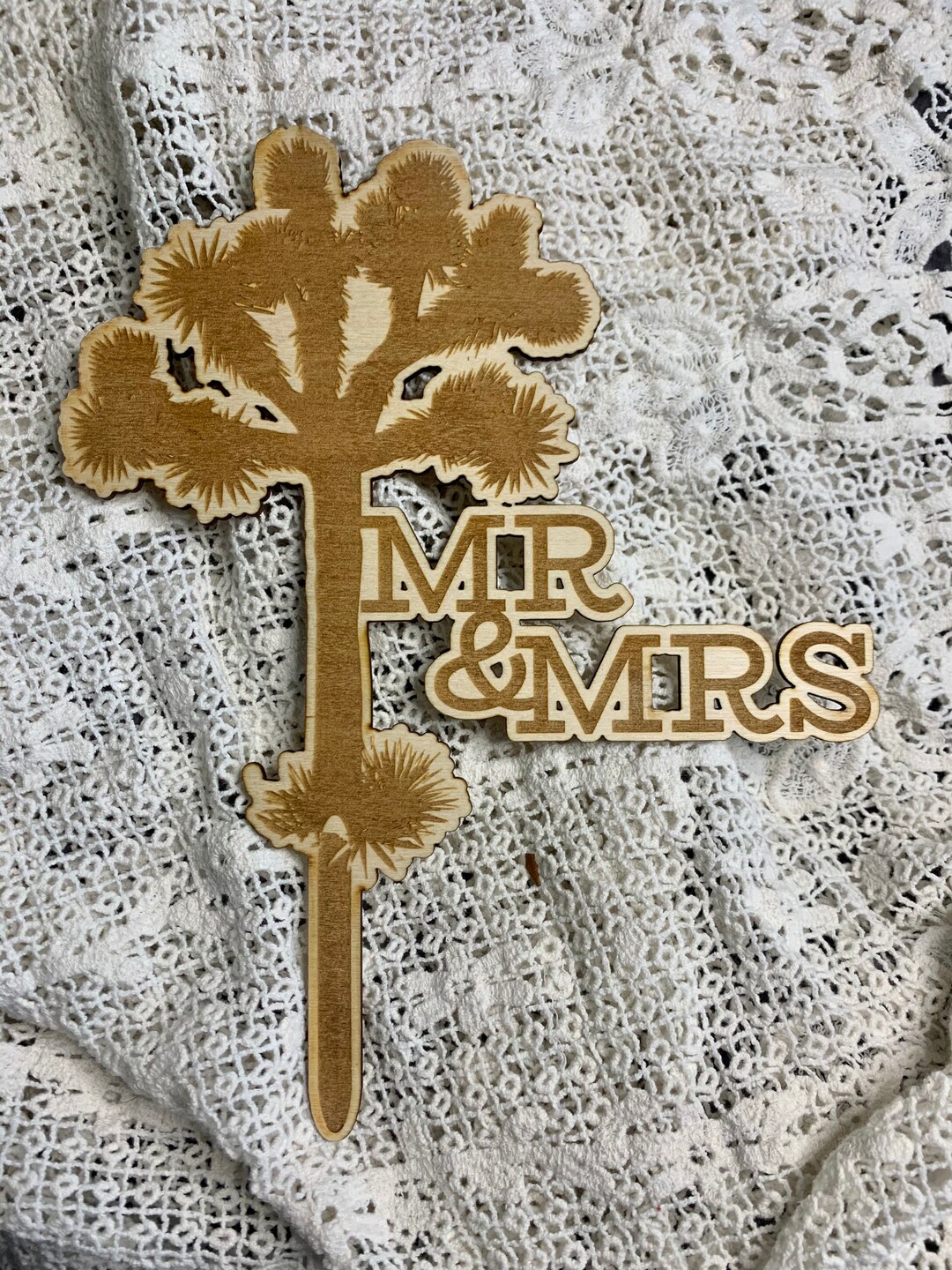 Joshua Tree Wedding Cake Topper Desert Wedding Cake Topper - Etsy