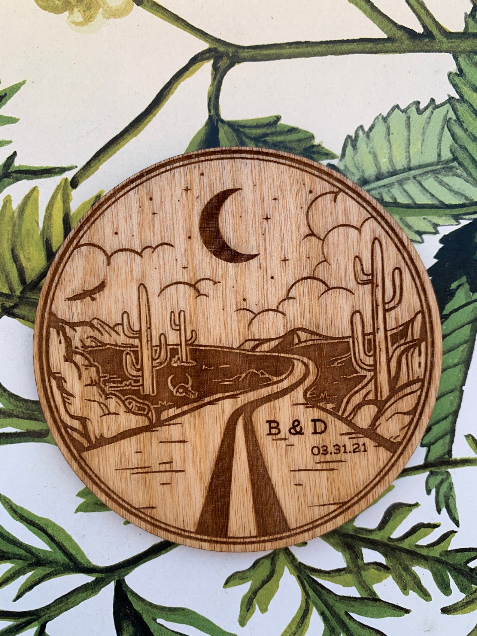 Personalized Desert Coasters Desert Wedding Gift Newlywed - Etsy