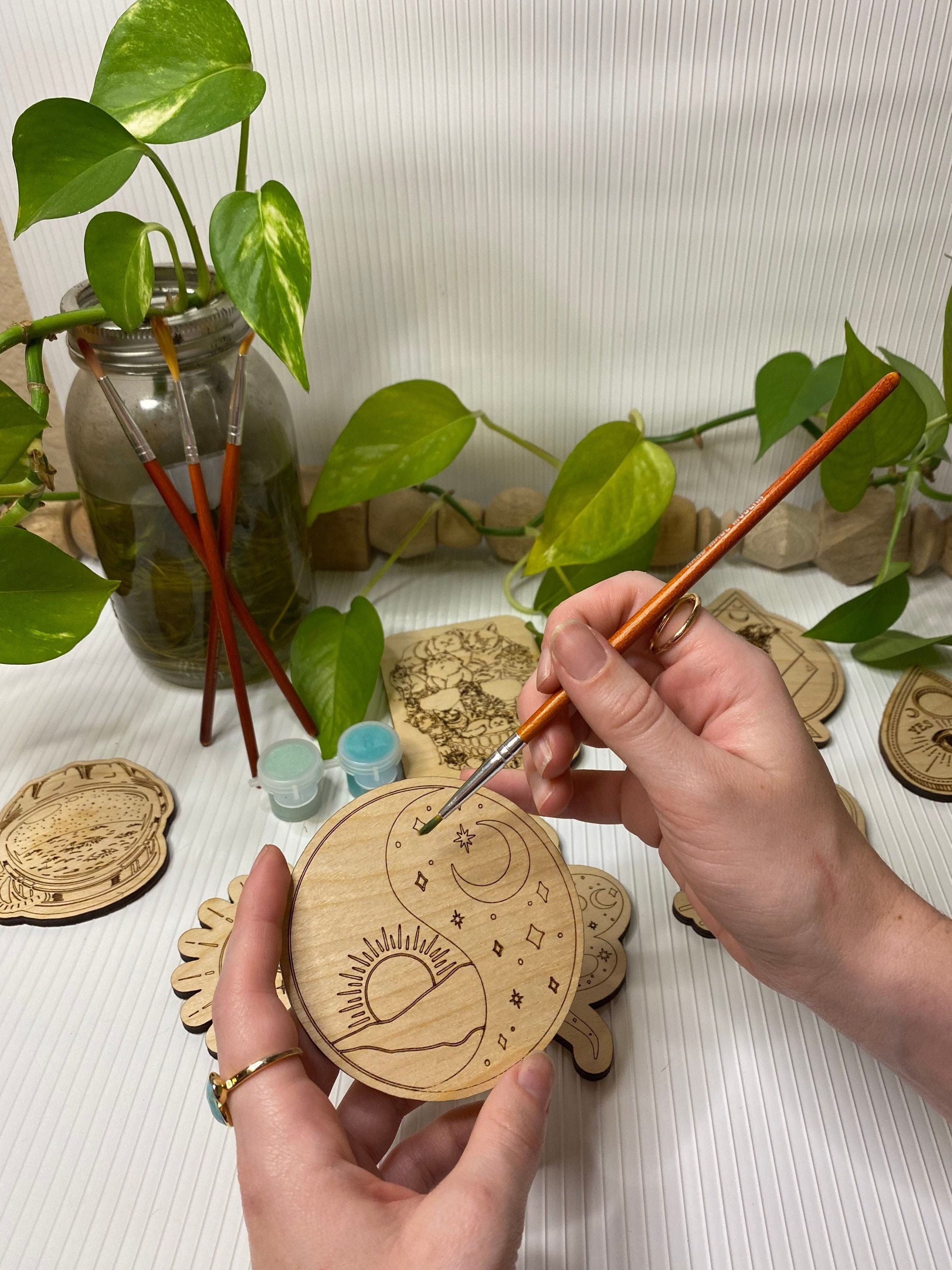 DIY magnets paint your own magnet paint night party | Etsy