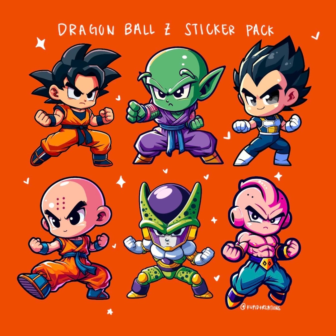 Anime Sticker Pack | Dragon Ball Z Sticker Pack - Etsy
