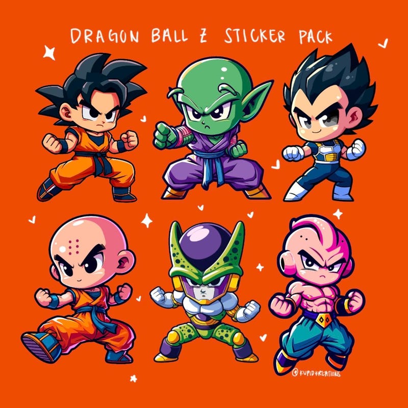 Cute Dragon Ball Sticker - Etsy