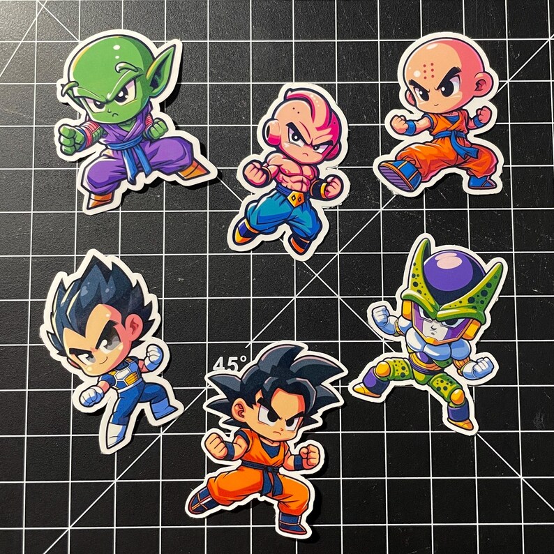 Dragon Ball Z Sticker Set | Water-resistant Anime Decals - Etsy
