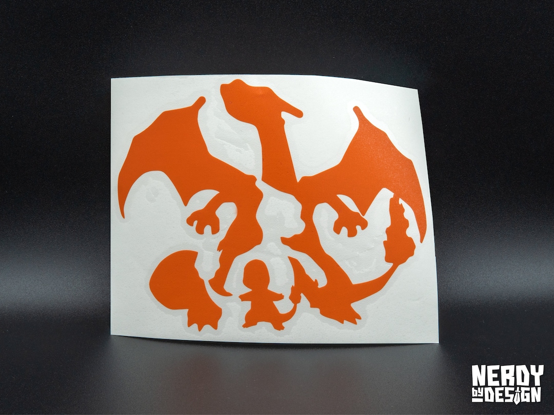 Charmander Evolution Line Pokemon Decal - Etsy Canada