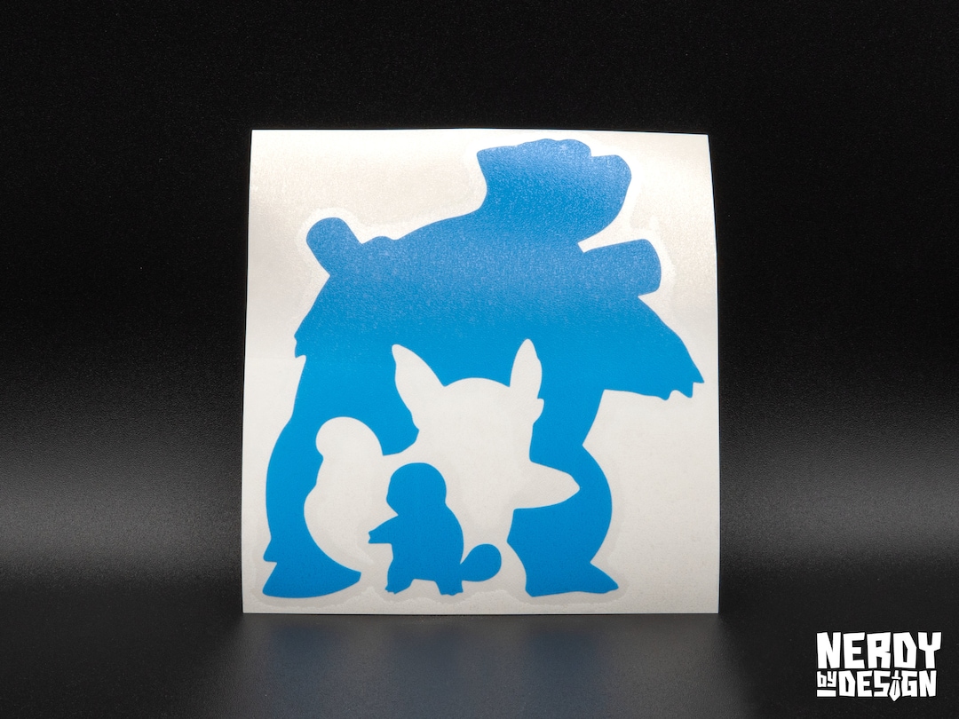 Squirtle Evolution Line Pokemon Decal - Etsy