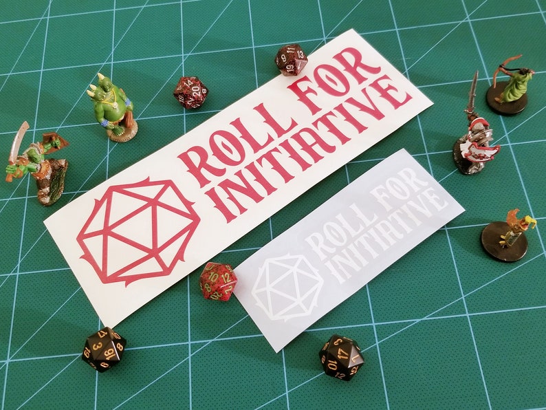 Roll for Initiative Vinyl Decal - Etsy