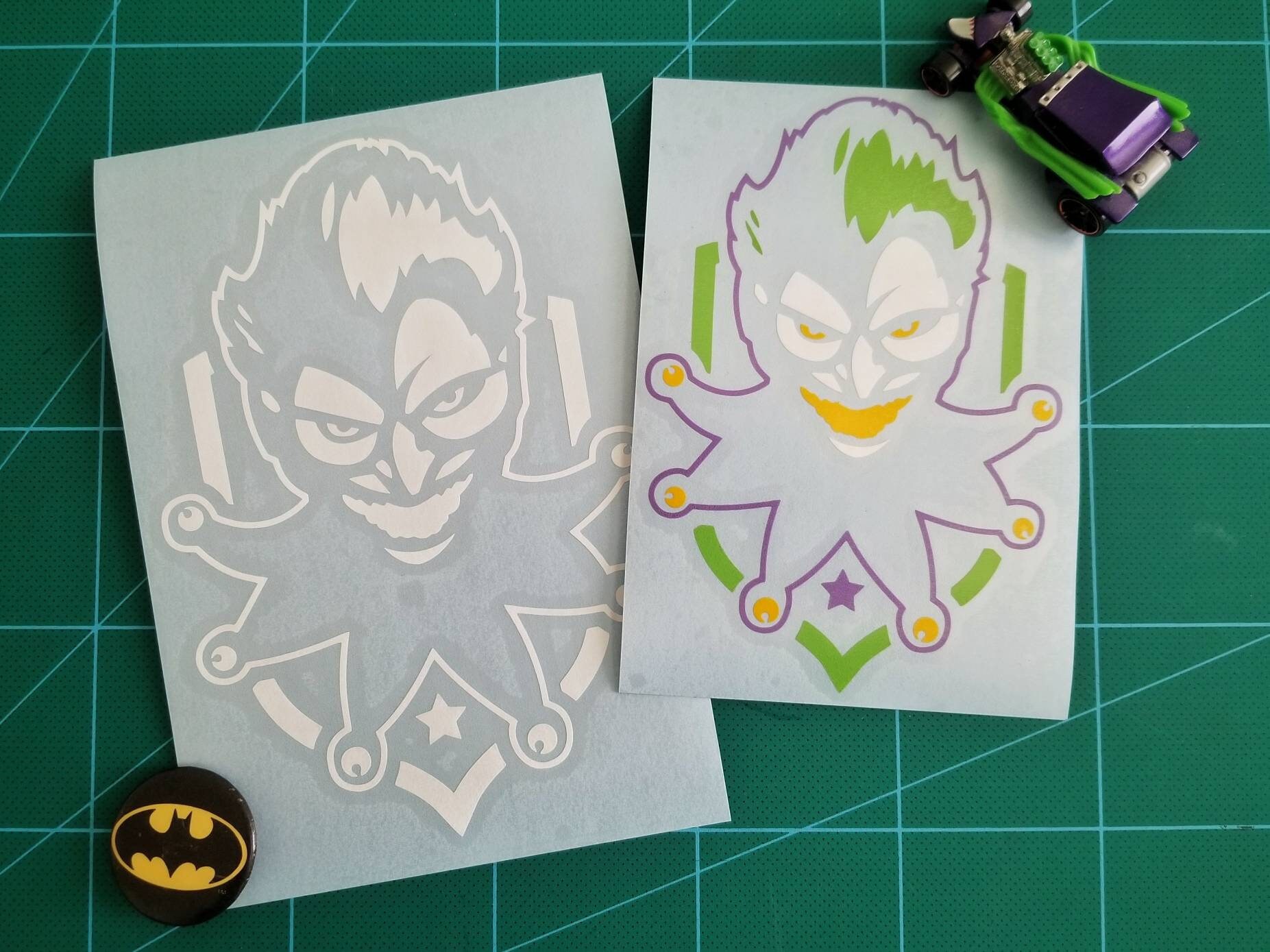 Joker Vinyl Decal - Etsy
