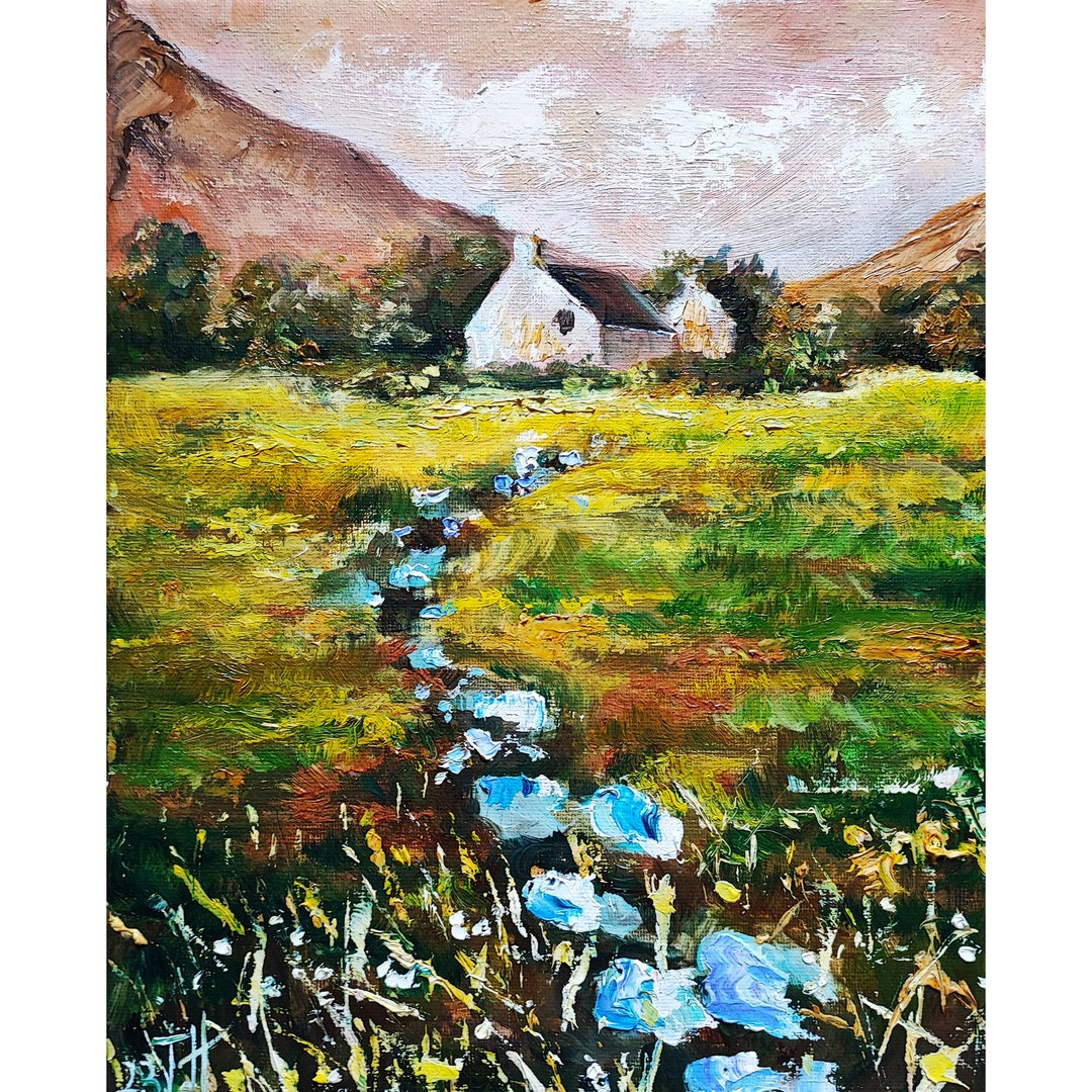 Irish Landscape Painting Original Artwork White House Painting ...