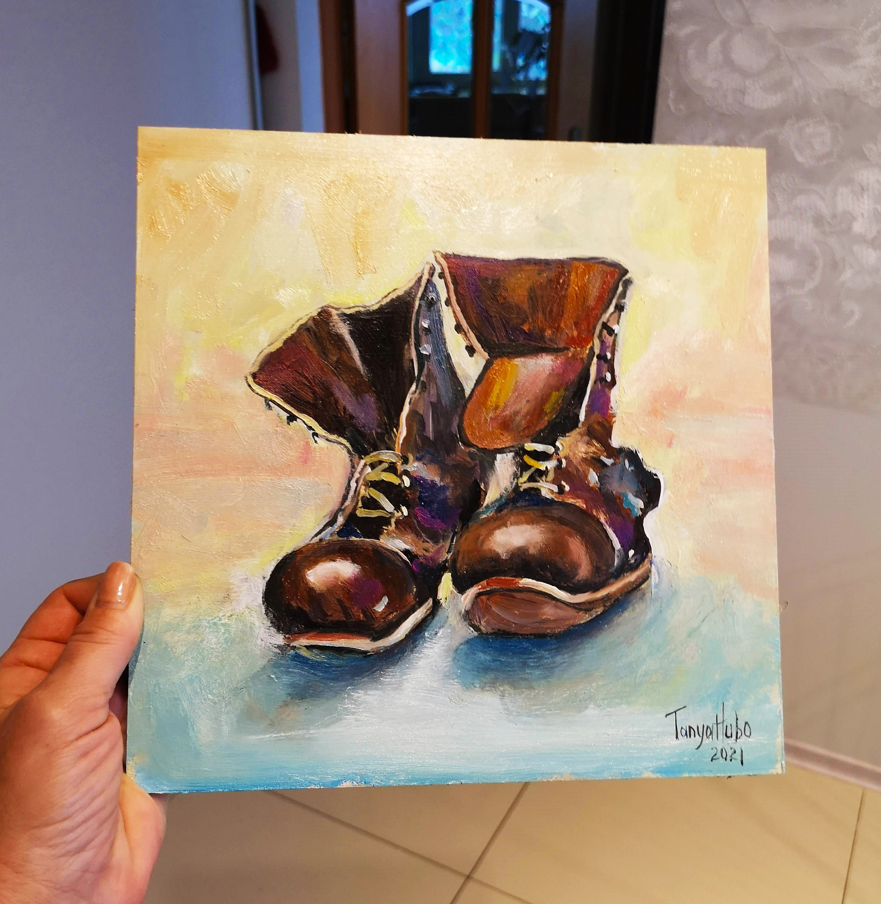 Still Life Paintings Of Shoes