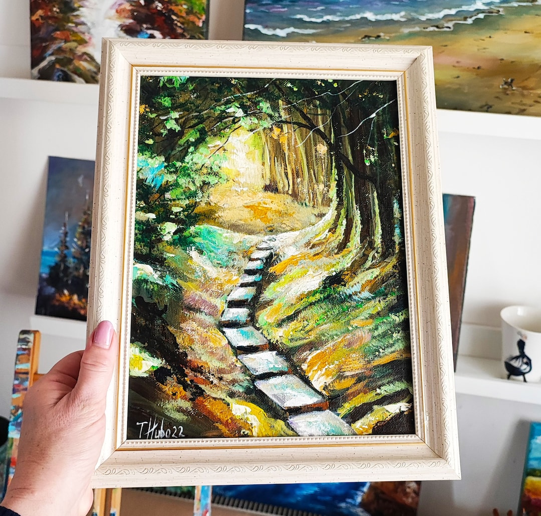 The Dark Hedges Painting Original Art Ireland Wall Art Landscape ...