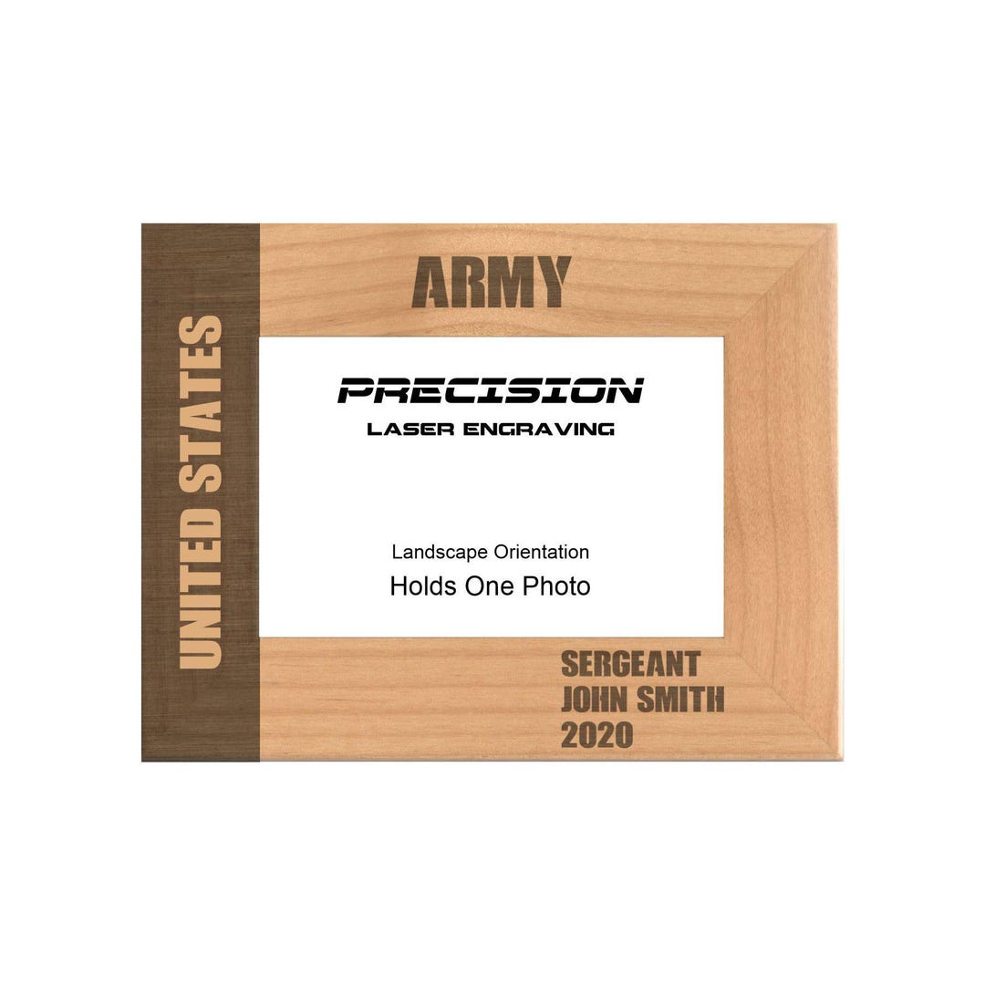 Personalized Military Gifts, United States Army Engraved Natural Wood ...
