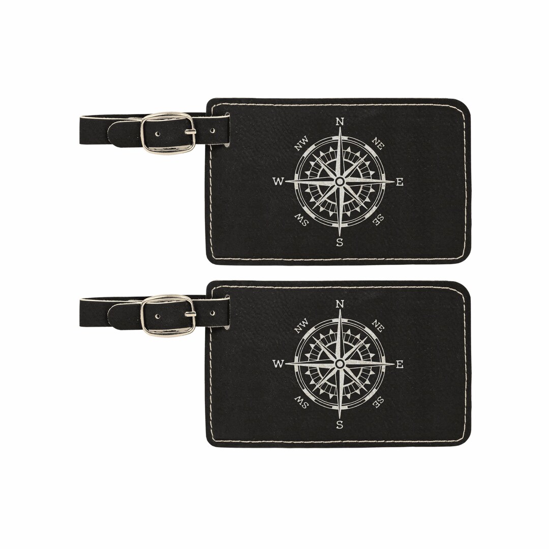 Compass Rose Luggage Tags, Travel Gifts Accessories for Women Men, 2 ...