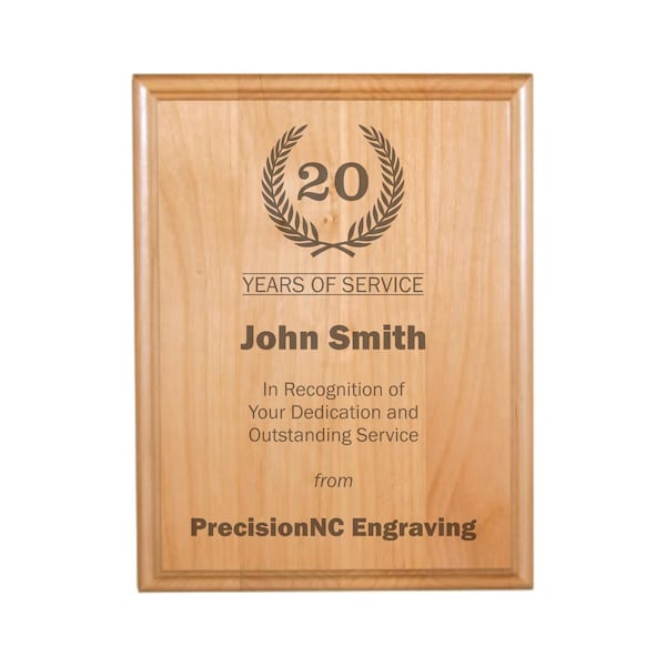Plaques for Years of Service - Etsy