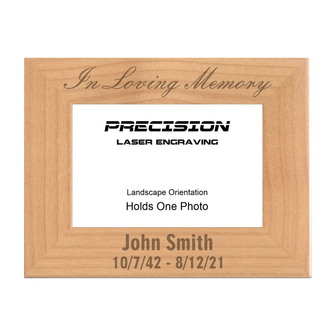 Remembrance Picture Frame, Personalized in Loving Memory Memorial ...