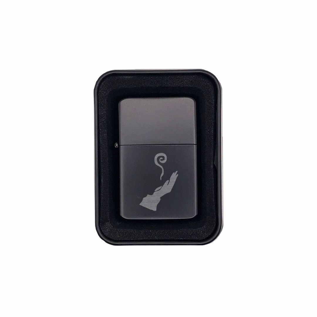 Dnd Gift Lighter, Wizard Class Symbol Engraved Brass Lighter With Case ...