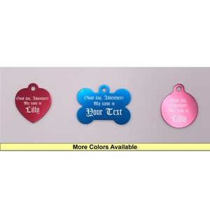 Personalized Pet Tags D&D Themed Engraved Dog Cat Animal ID Collar Tag ...
